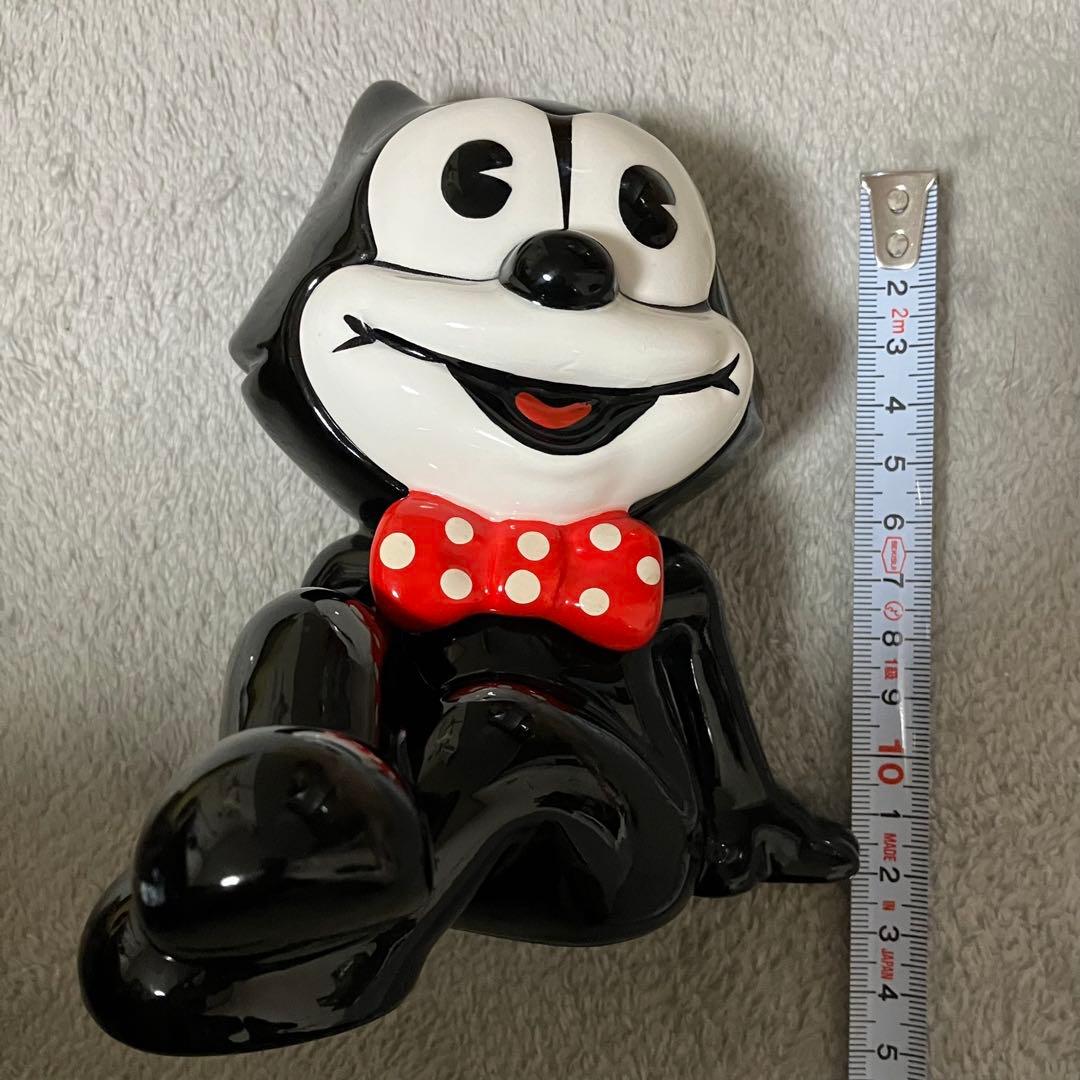 フィリックス 陶器 貯金箱 1987年 Felix the cat レトロ