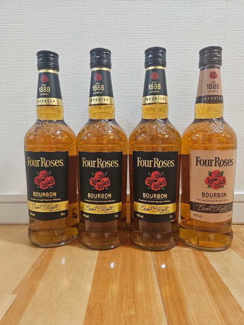 フォアローゼス Four Roses ４本セット 700ml ウイスキー
