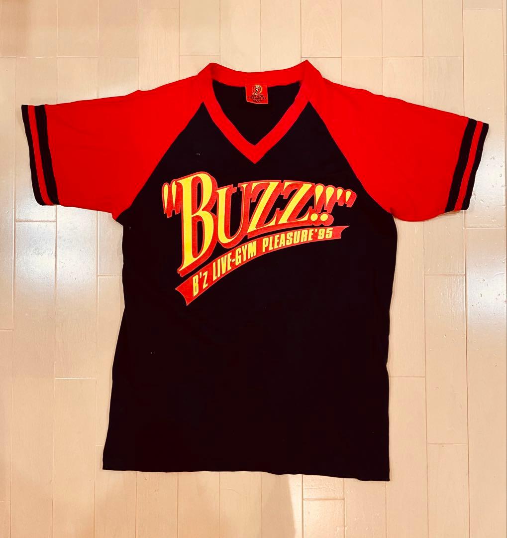 B'z PLEASURE'95 \"BUZZ!!\" Tシャツ【ベースボールシャツ】