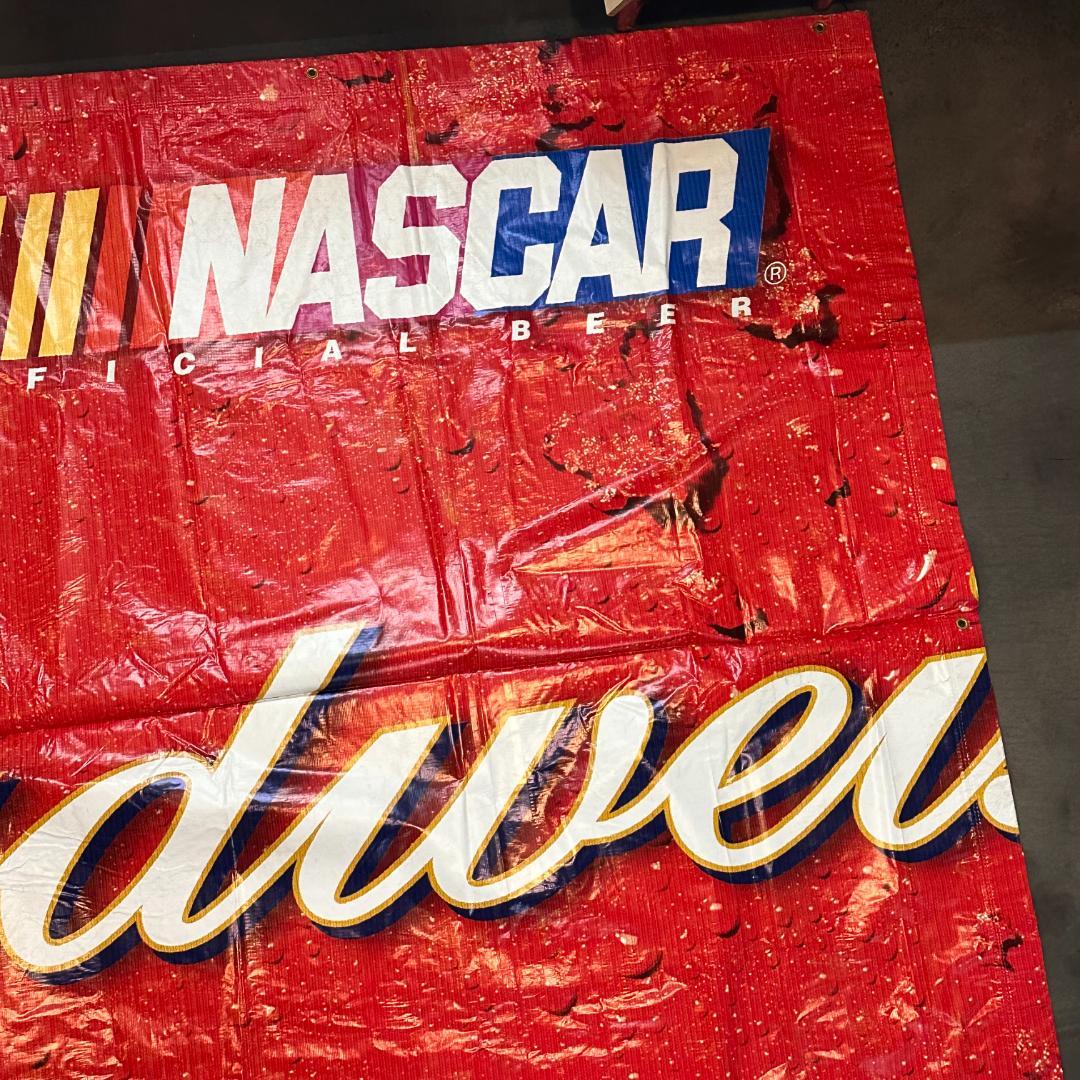 【激レア】NASCAR デイルアーンハートジュニアBudweiser大型バナー