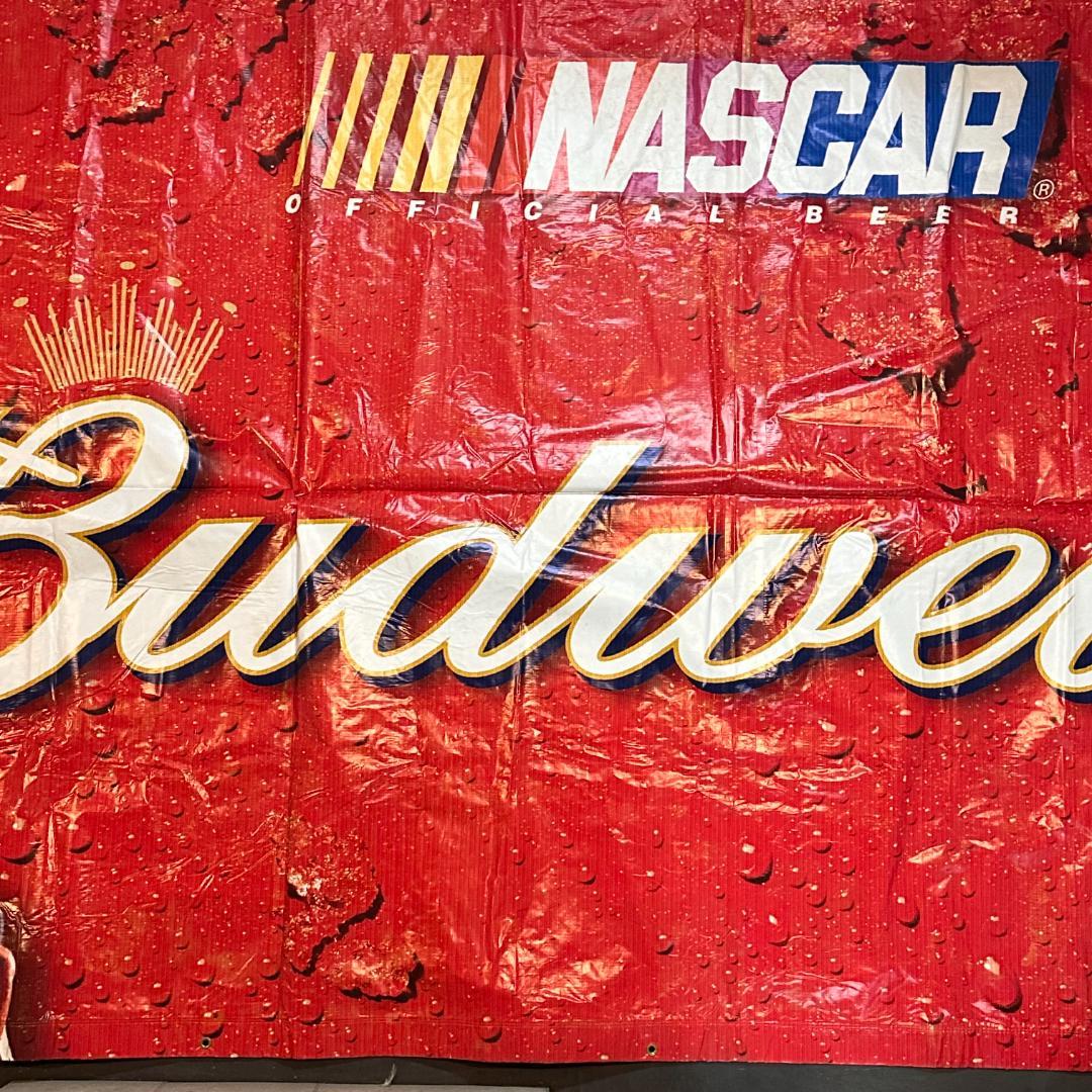 【激レア】NASCAR デイルアーンハートジュニアBudweiser大型バナー