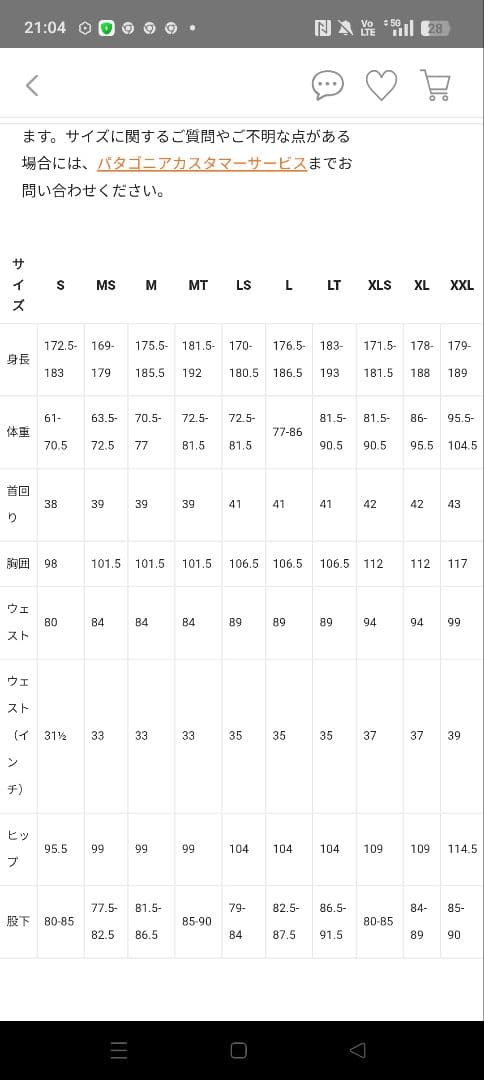 patagonia タッパー　XL
