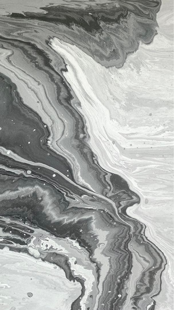 【フロイドアート ポーリングアート 絵】インテリア 美術 アクリル グレー 白黒