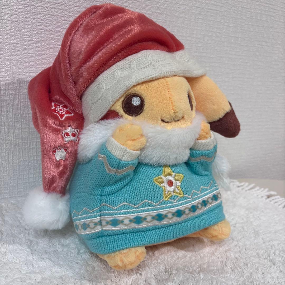 美品　ポケモン クリスマス ぬいぐるみ ピカチュウ Heartwarming