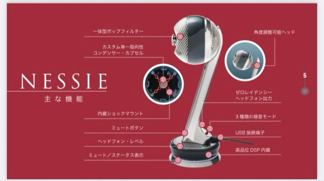 配信機器・PA機器・レコーディング機器 Blue Nessie Adaptive USB Mic