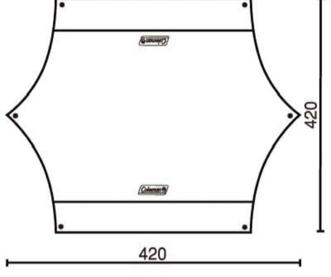 Coleman ヘキサライトⅡ オリーブグリーン　Colemanラバーハンマー付