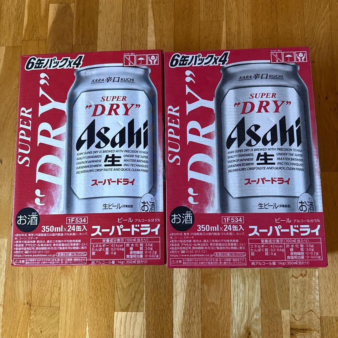 Asahi スーパードライ 350ml×24缶 6缶パック×4
