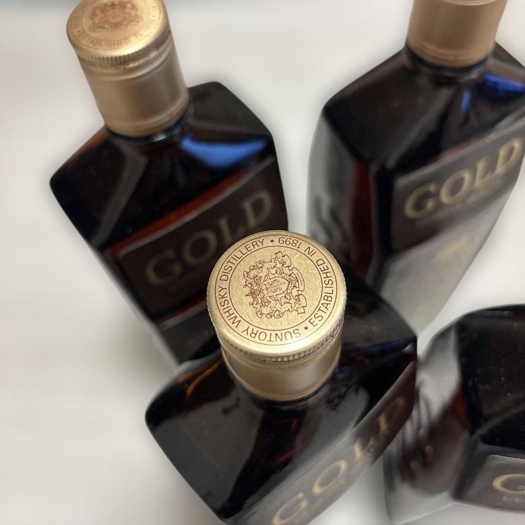 古酒Suntory Whisky Gold Blended 4本セット❗️旧ボトル