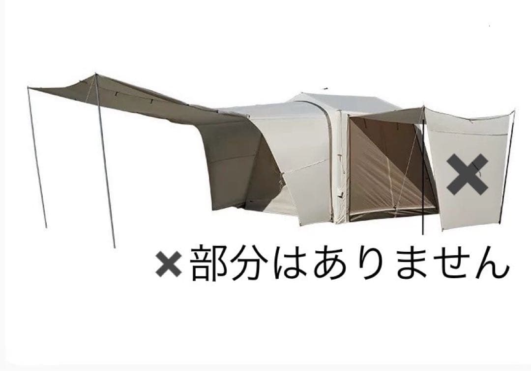Naturehike 車一体型防水キャンプテント ベージュ(設営簡単 超美品)
