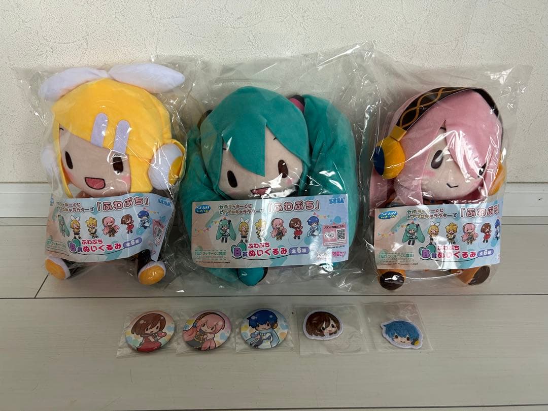 初音ミク セガ ラッキーくじ 「ふわぷち」 B賞 ぬいぐるみ