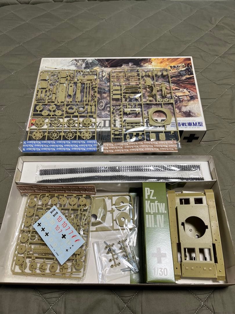 未組立品 ニチモ 1/30 ドイツ陸軍 三号戦車M型 復刻永久保存版 プラモデル