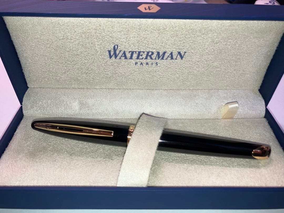 Waterman 万年筆 カレン ブラック・シーGT 細字 18金ペン先