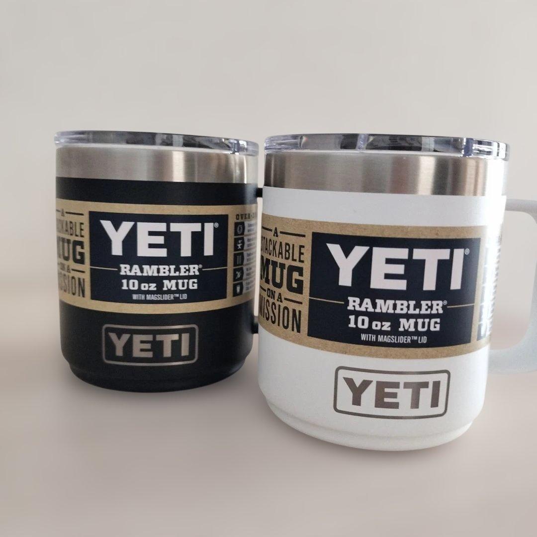 新品未使用 YETI Rambler 10oz Mug ブラック&ホワイト