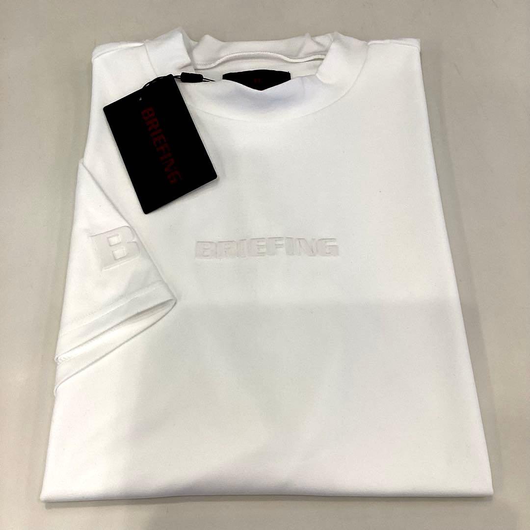 新作　BRIEFING MINI 3D LOGO HIGHNECK ホワイトM
