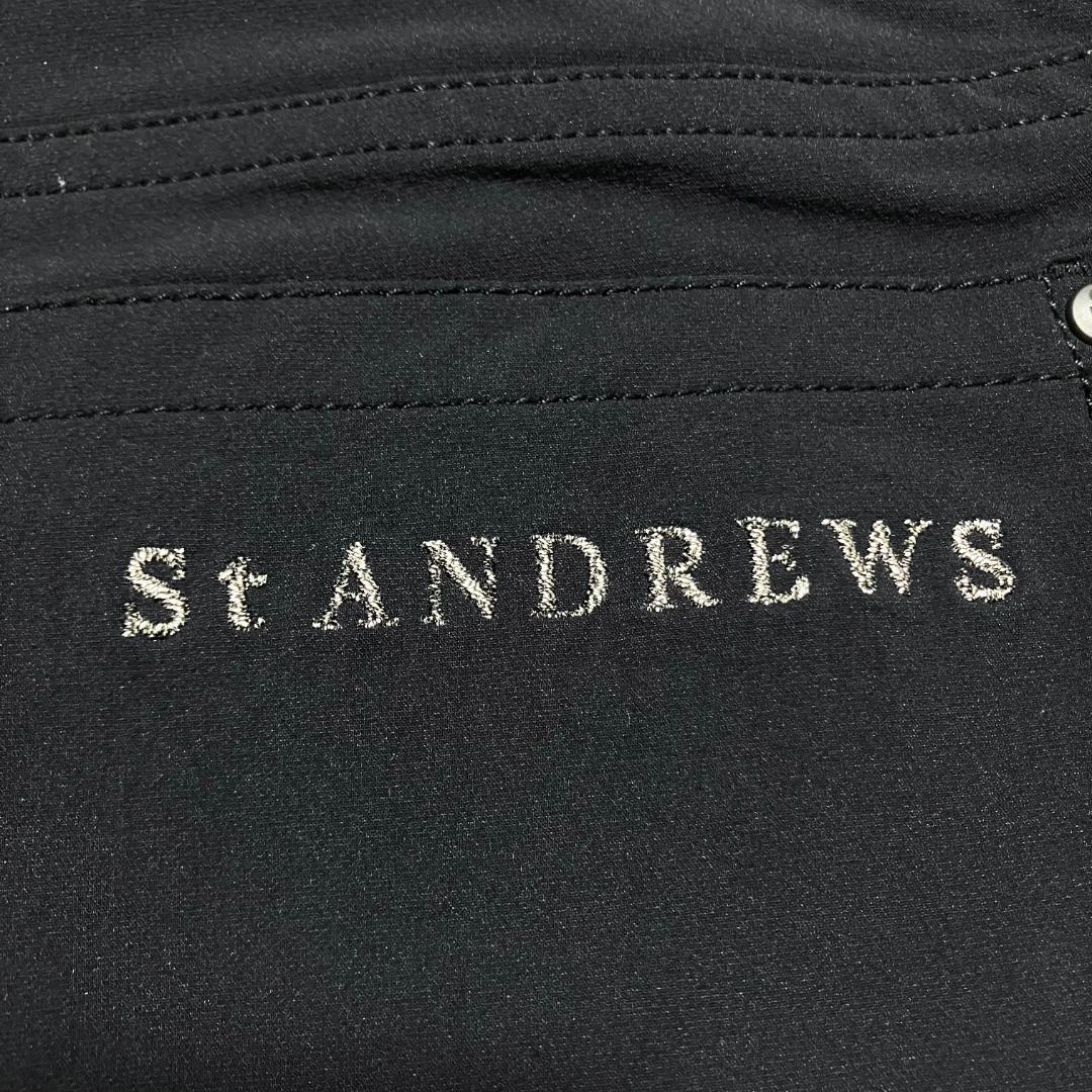 極美品✨ St ANDREWS 撥水 ストレッチ ロングパンツ 黒　M
