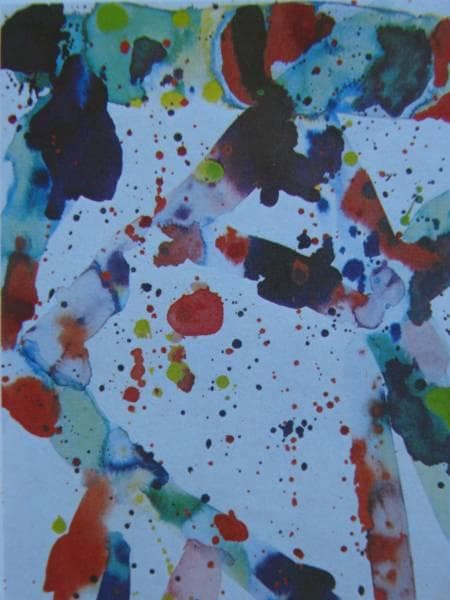 Sam Francis、Untitled 478、希少画集画、新品額装付