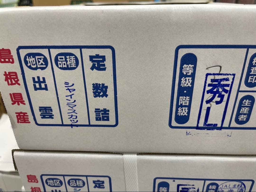 68【島根県産】シャインマスカット約2キロ(3〜5房)×2