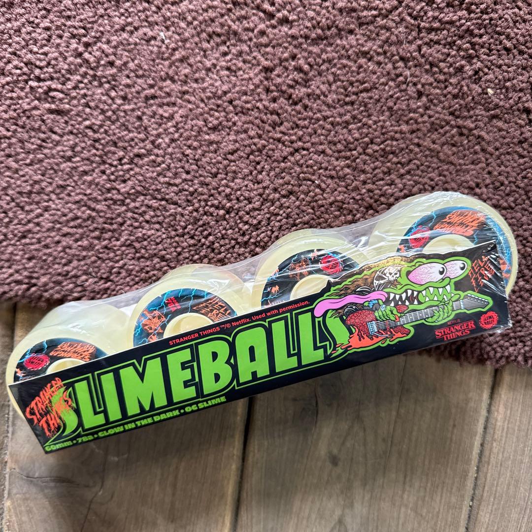 SLIMEBALLS ストレンジャーシングススケボー光るウィール60mm 78A