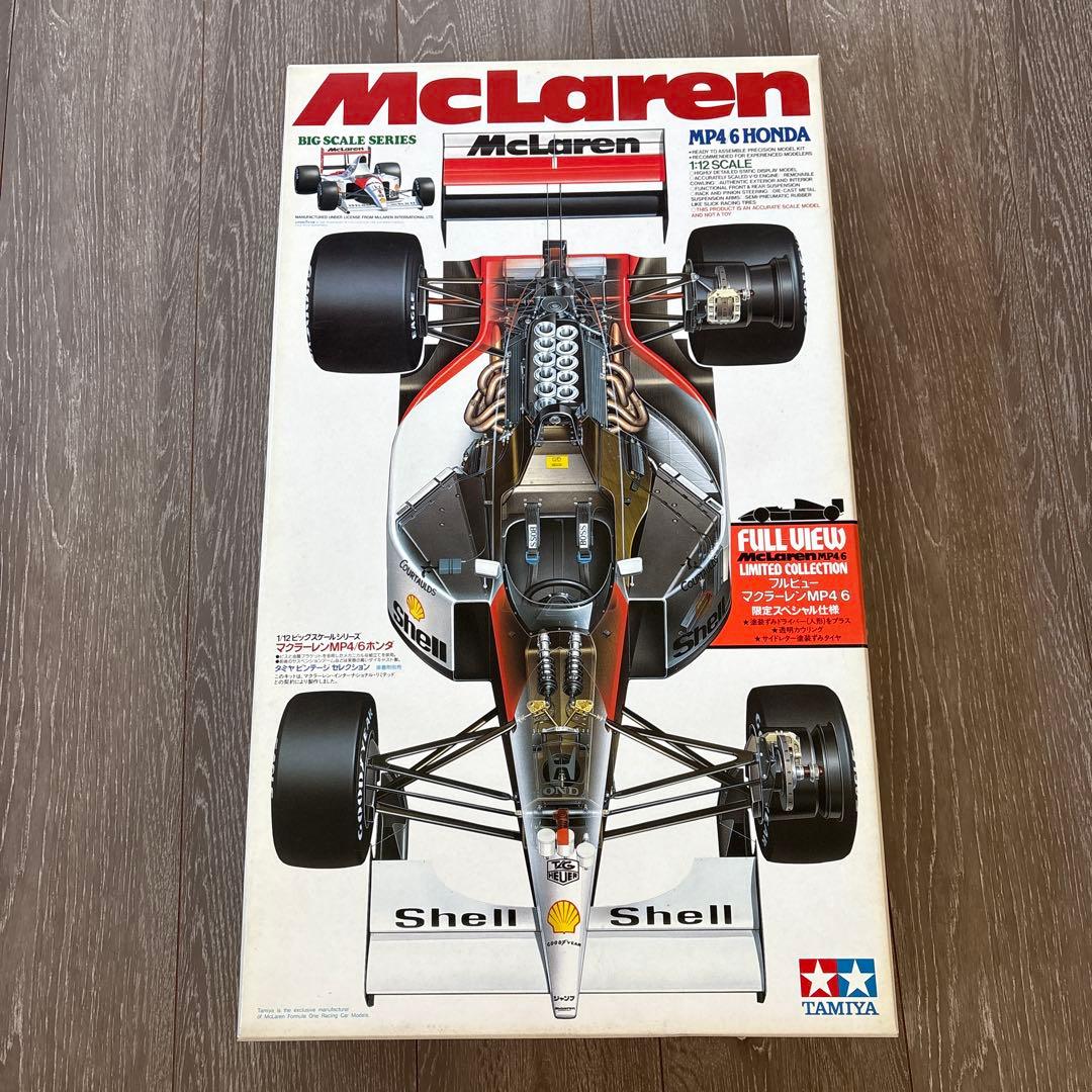フルビュー！セナフィギュア付き！田宮　 McLaren MP4/6 1/12