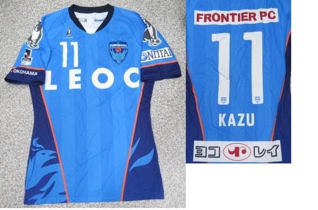 三浦和良カズ11番横浜FCユニフォーム（美品）soccer junky