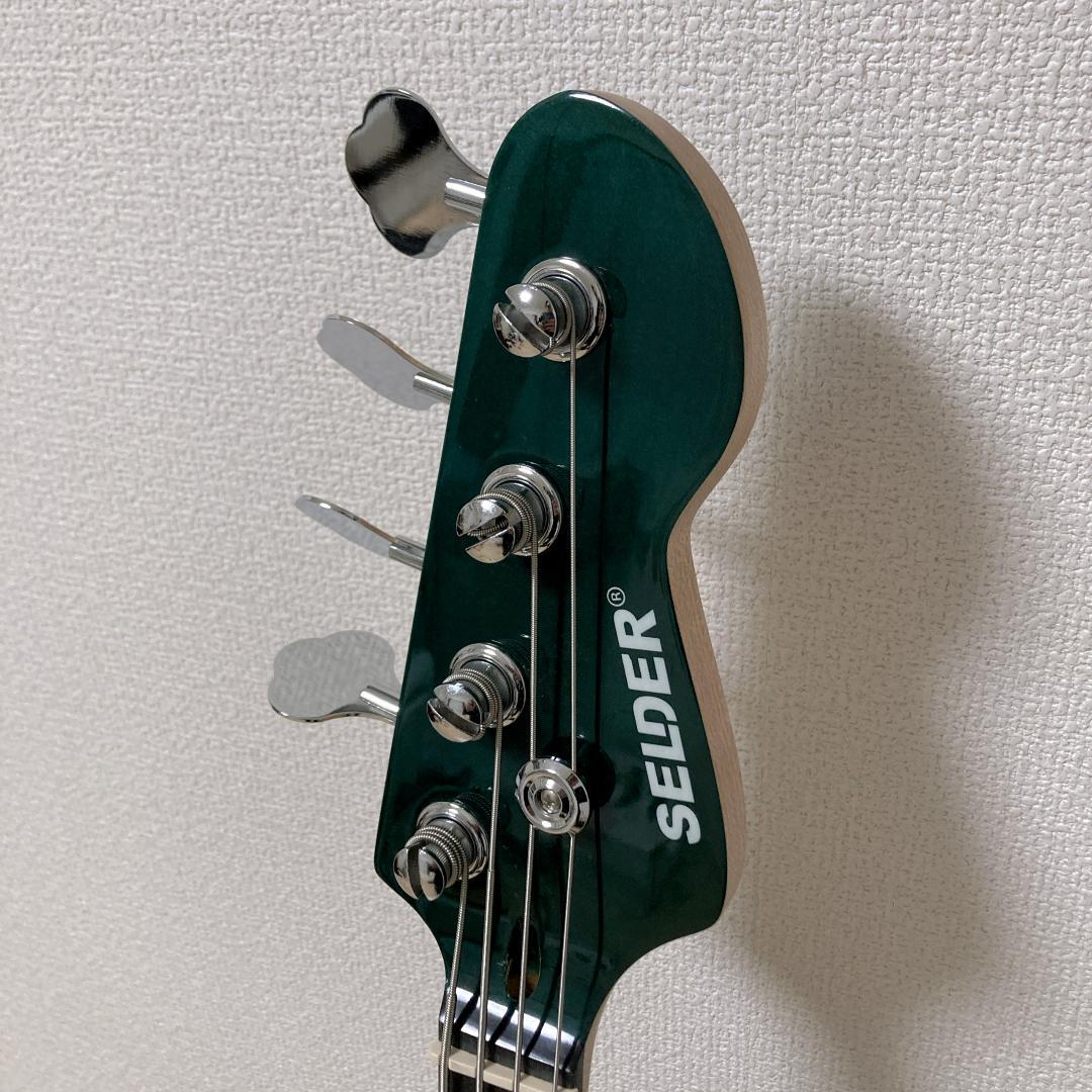 【美品】SELDER JAZZ BASS ジャズベース グリーン エレキ JB