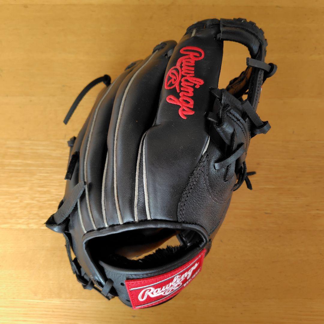 Rawlings 軟式内野用グローブ 黒　ジュニア　中古美品