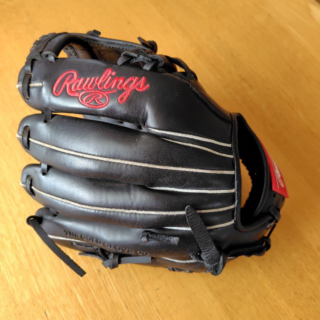 Rawlings 軟式内野用グローブ 黒　ジュニア　中古美品