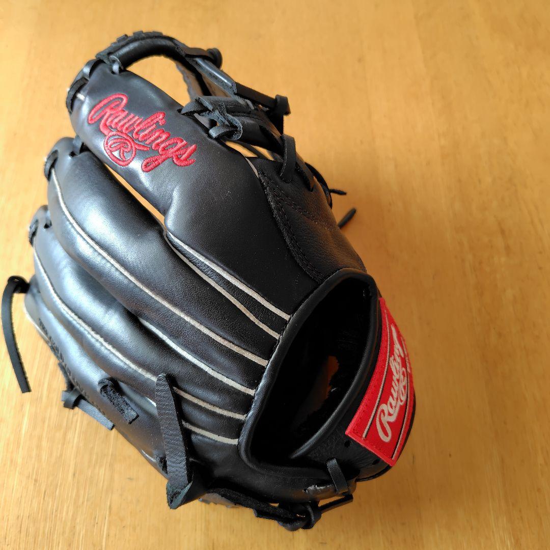 Rawlings 軟式内野用グローブ 黒　ジュニア　中古美品