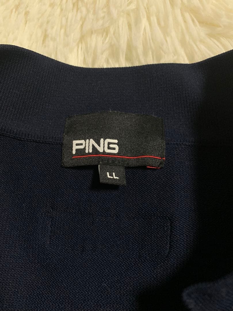 PING 半袖ハイネックニット Mr.PING LLサイズ