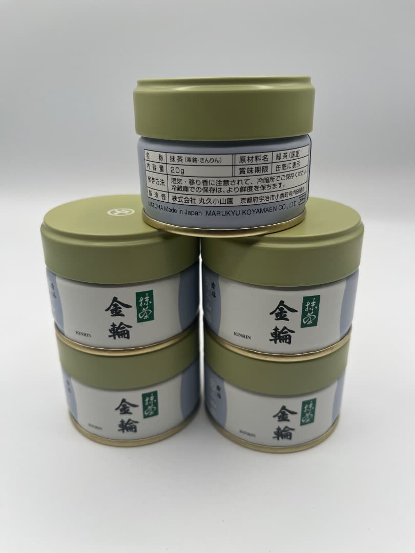 宇治 丸久小山園 抹茶 　金輪 (KINRIN) 20g 5缶セット