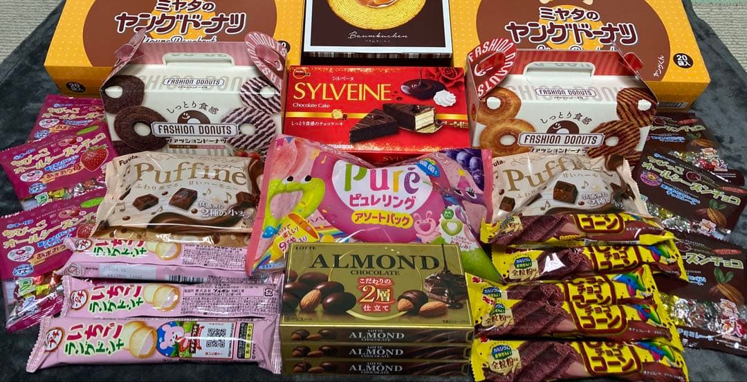 詰め合わせ　大量お菓子セット！①カントリーマアム、ドーナツ、ブラックサンダー他
