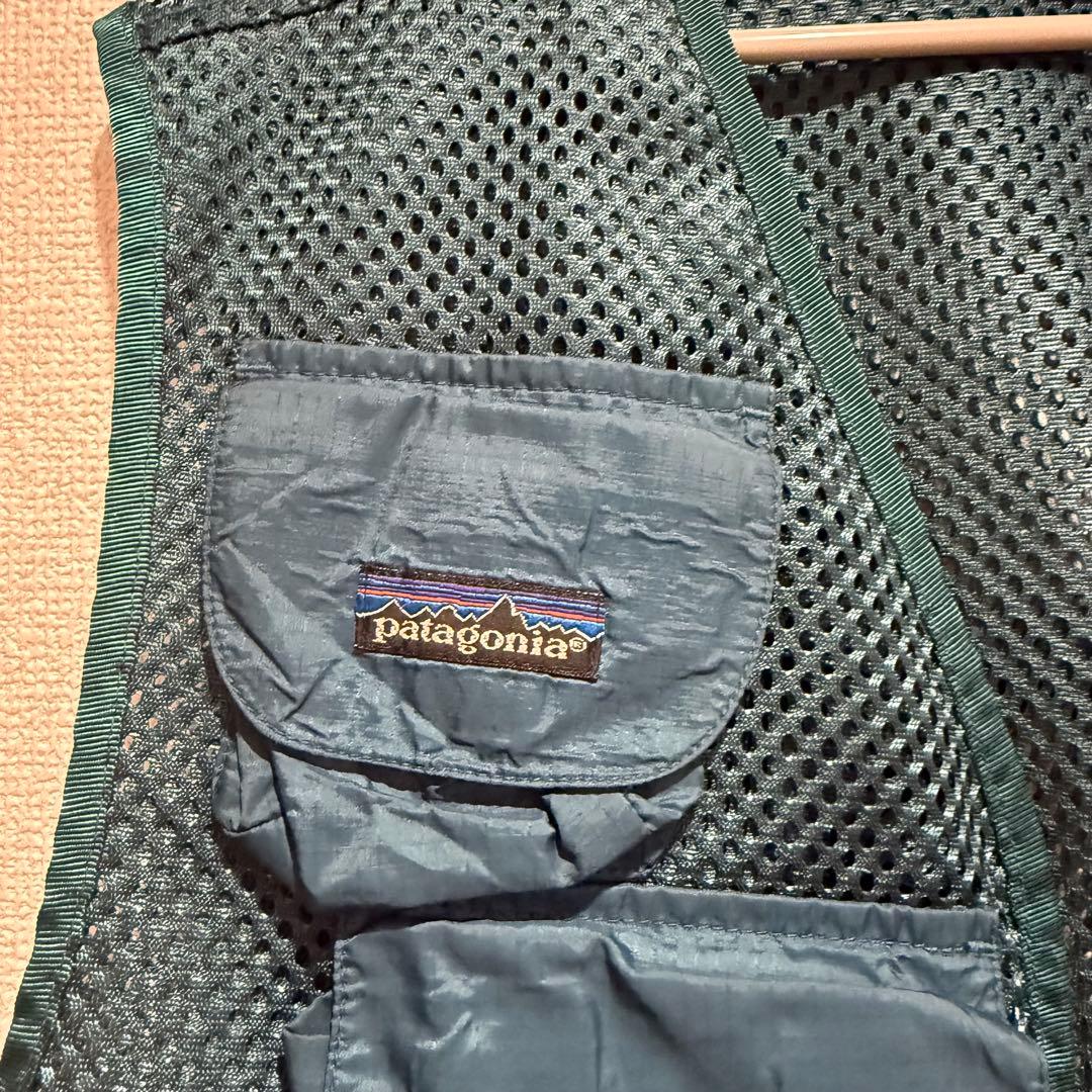 90's patagonia フィッシングベスト L ダークグリーン