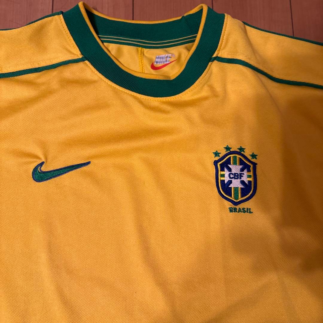 レア　ブラジル代表 98年W杯 Nike サッカーシャツ サイズ M UK製