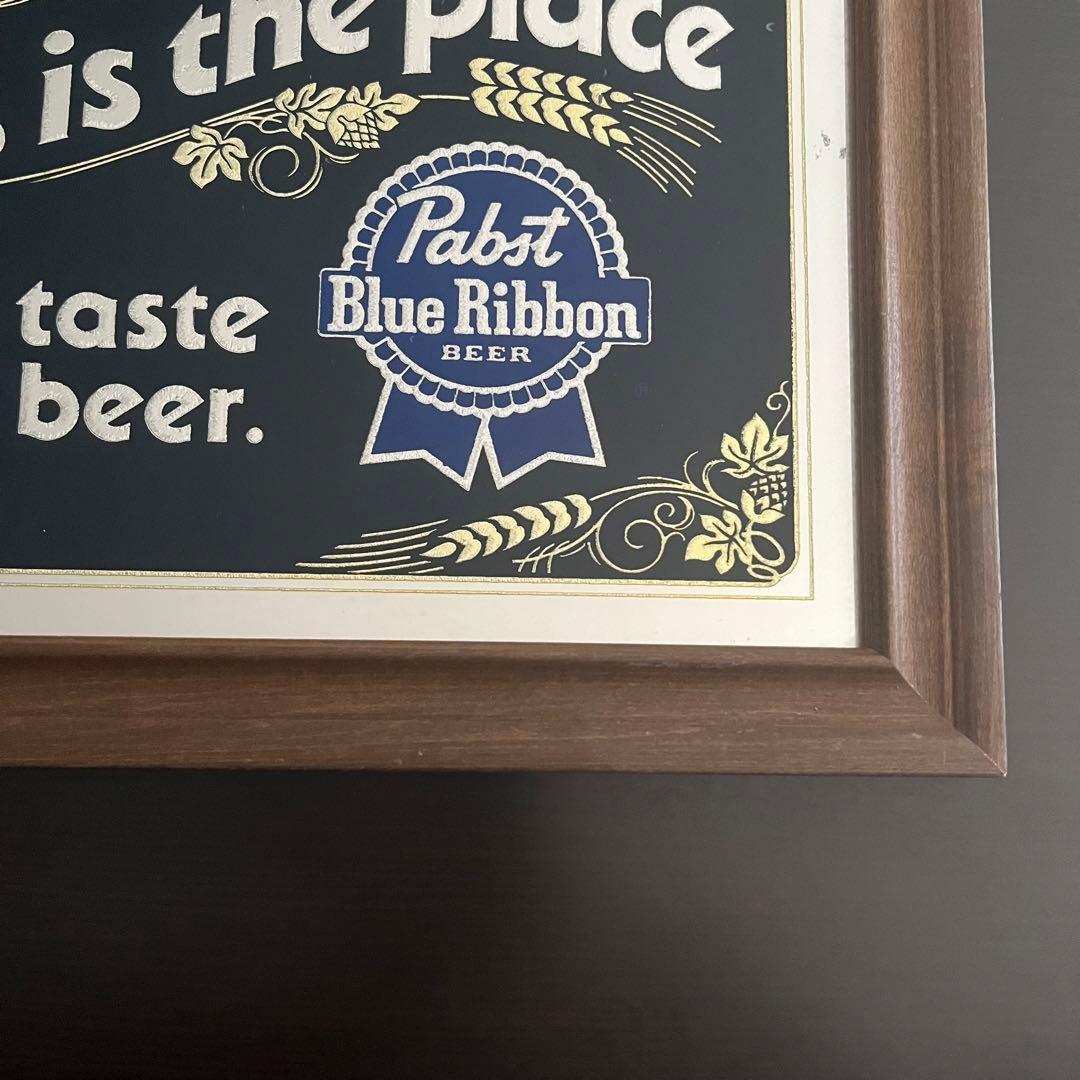 Pabst Blue Ribbon パブストブルーリボン パブミラー ビンテージ