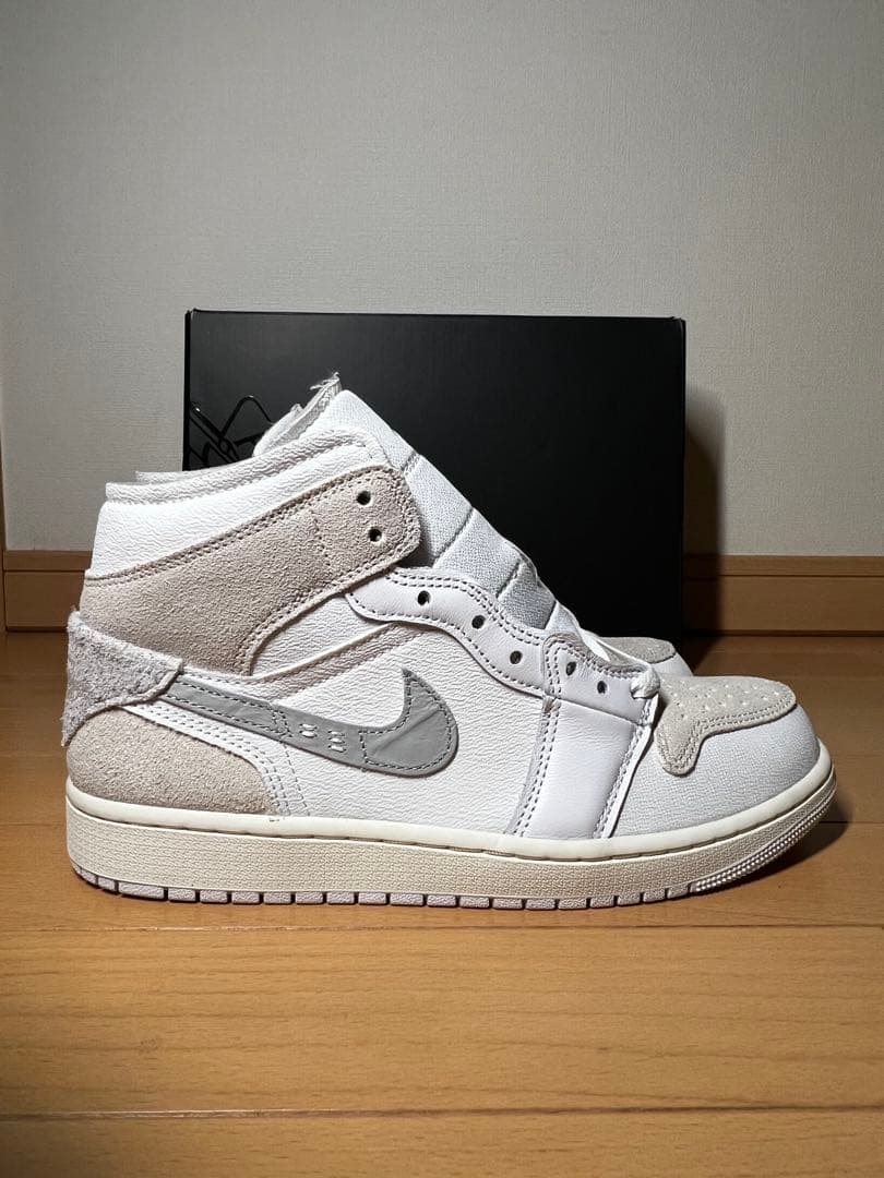 【美品】Nike Air Jordan 1 MidSECraftTechGrey