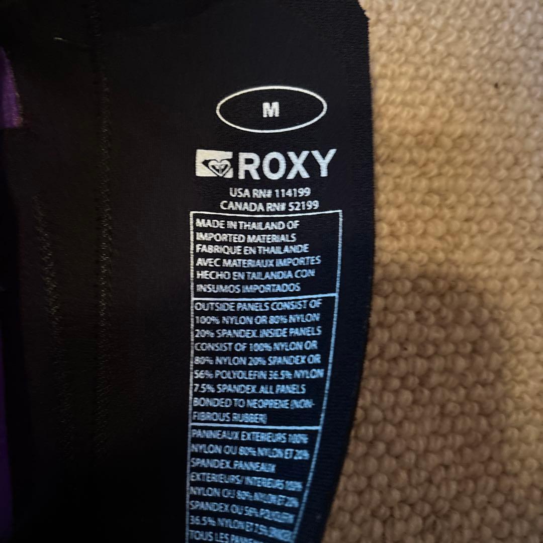 ROXY ウェットスーツ Mサイズ ブラック 水色