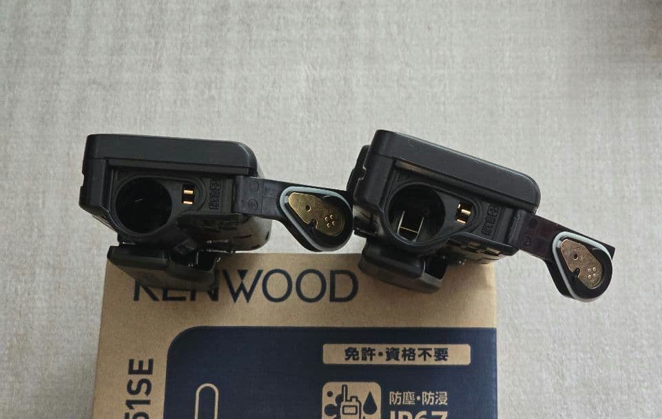 KENWOOD UBZ-M51SE 2台セット 純正インカム2個付き