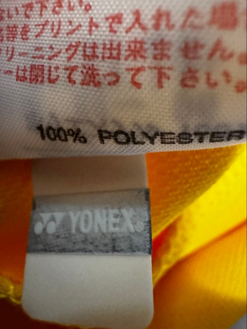 Yonex バドミントンウェア Mサイズ イエロー