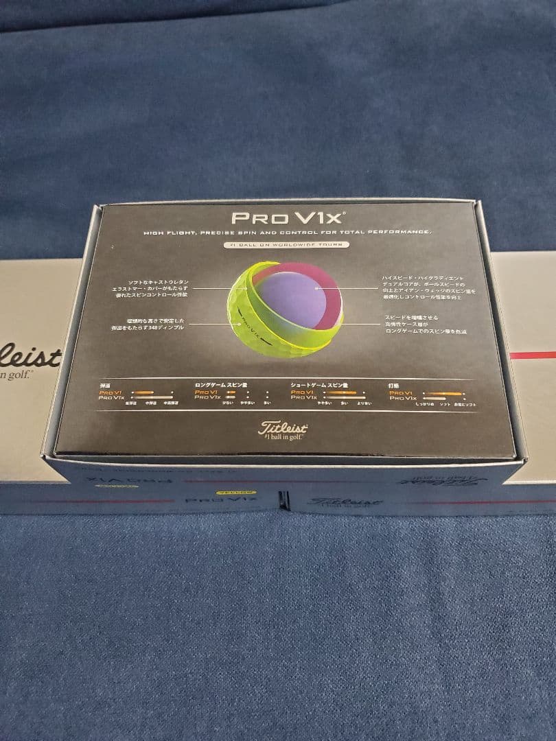 Titleist Pro V1x ゴルフボール イエロー 3ダースセット