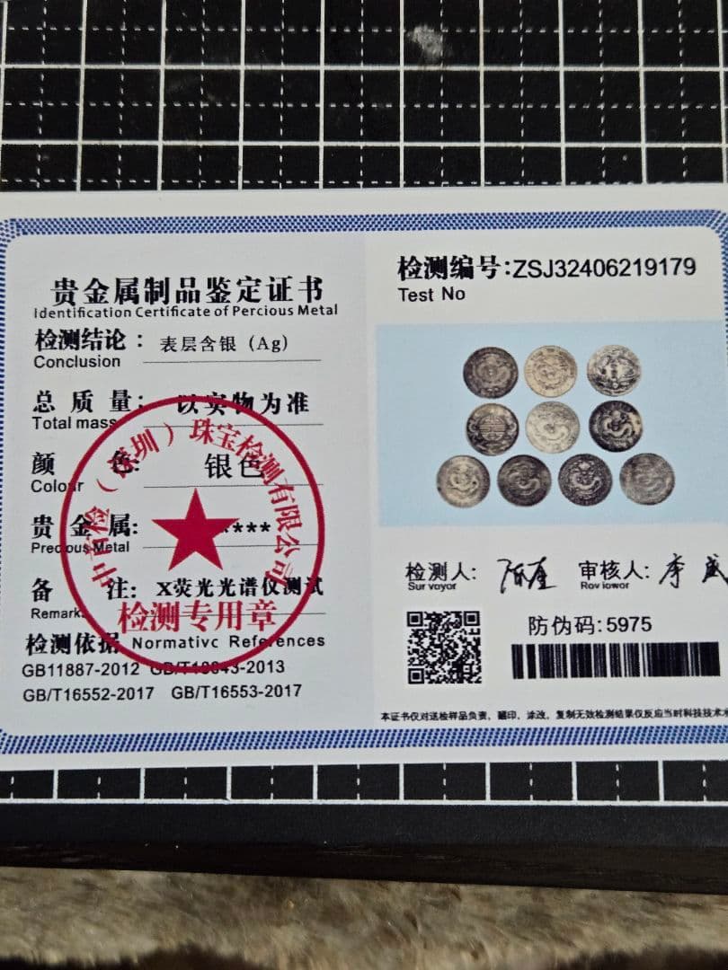 光緒元宝 廣東省 七銭二分 中国銀行放出品 貿易銀　中国古銭
