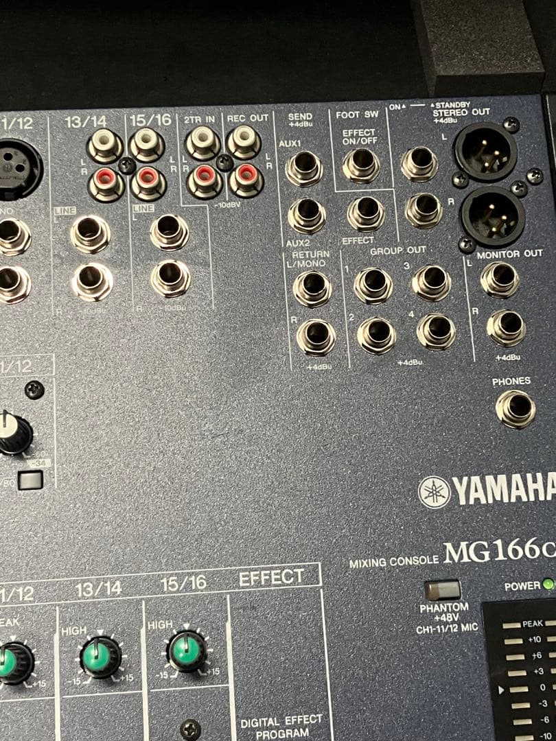 ケース付、美品、YAMAHA MG166CX アナログミキサー 16ch