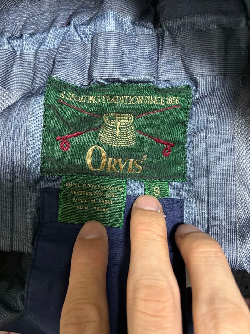 90s ORVIS　フィッシングジャケット ネイビー　SST