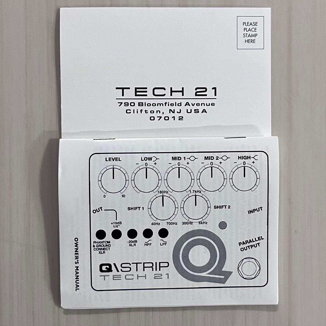 【美品】TECH21 Q\STRIP ベース/ギター用パラメトリックイコライザー