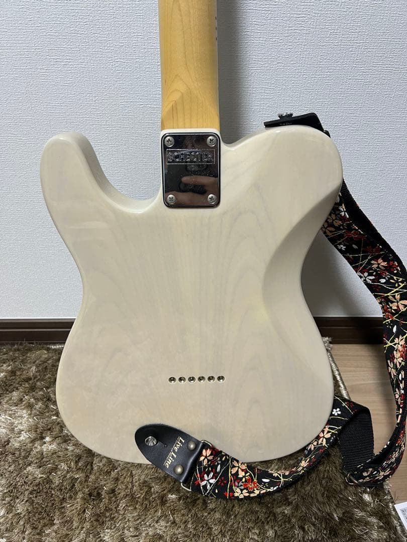 テレキャスターエレキギター ホワイト　シェクター　SCHECTER TKモデル