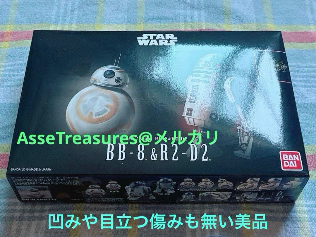 超美品 初版品 赤バンダイ スターウォーズ 1/12 BB8 & R2D2