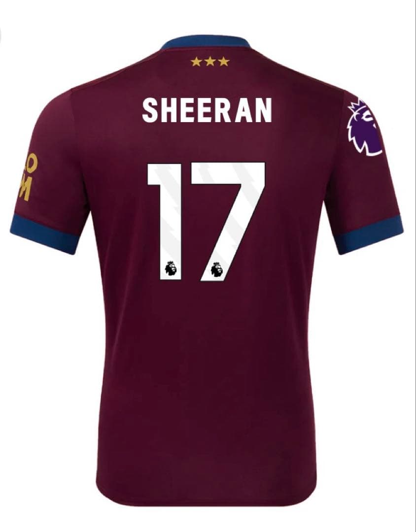 【新品・レア品】Ed Sheeran イプスウィッチ・タウンFC ユニ サイズＬ