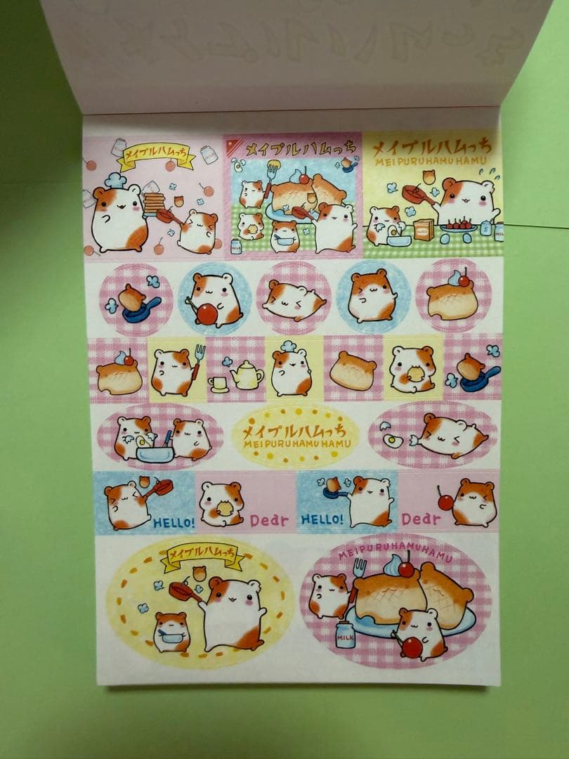 平成レトロ メイプルハムっち メモ帳 シール付き 当時物 希少