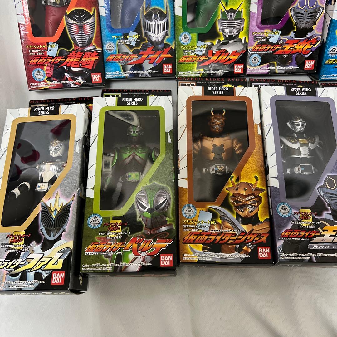 新品未開封　ライダーヒーローシリーズ　仮面ライダー龍騎　まとめ売り
