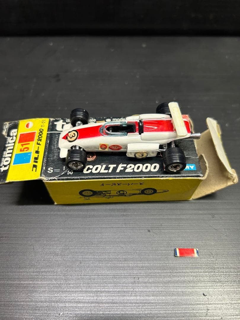 当時物　黒箱トミカ COLT F2000 ミニカー 1/50