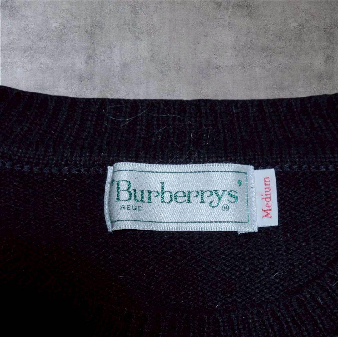 【美品】BURBERRY バーバリー ニット セーター ベア くま アンゴラ混
